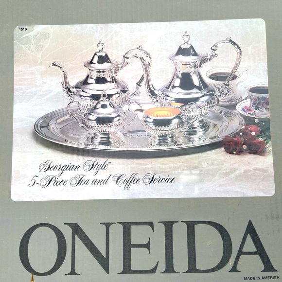 Oneida | Dining | Oneida Georgian Style 5 Piece Silver Coffee Tea Set ...